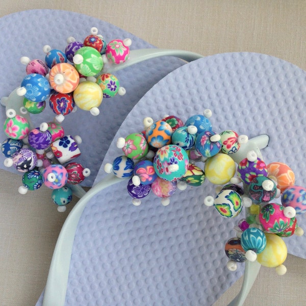 Color Flip Flops - Etsy