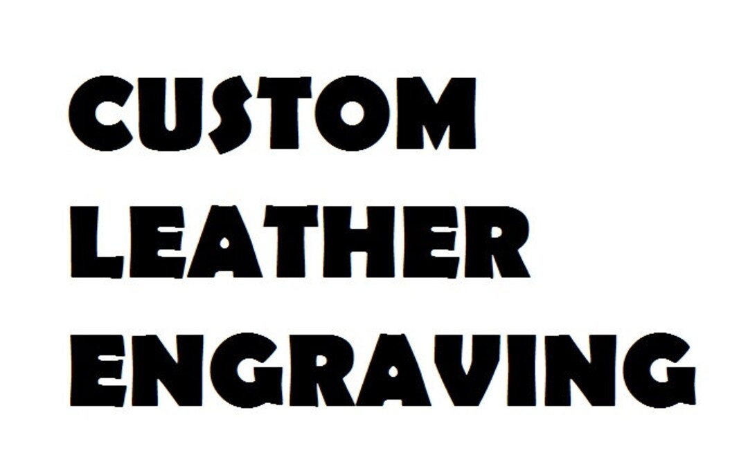 Custom Leather Initials/name/logo Embossing, Engraving - Etsy
