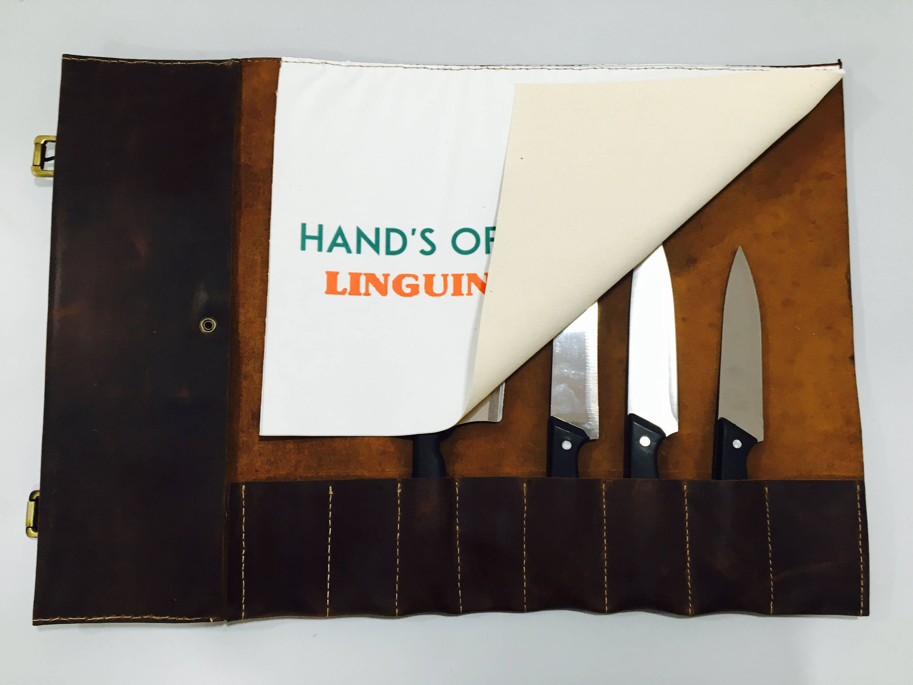 Leather Knife Roll for Chefs - Etsy