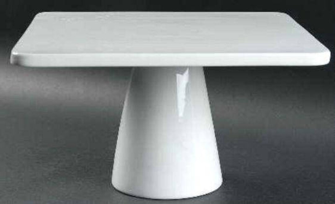 Square Cake Stand White Cake Pedestal Cake Stand White Cake - Etsy