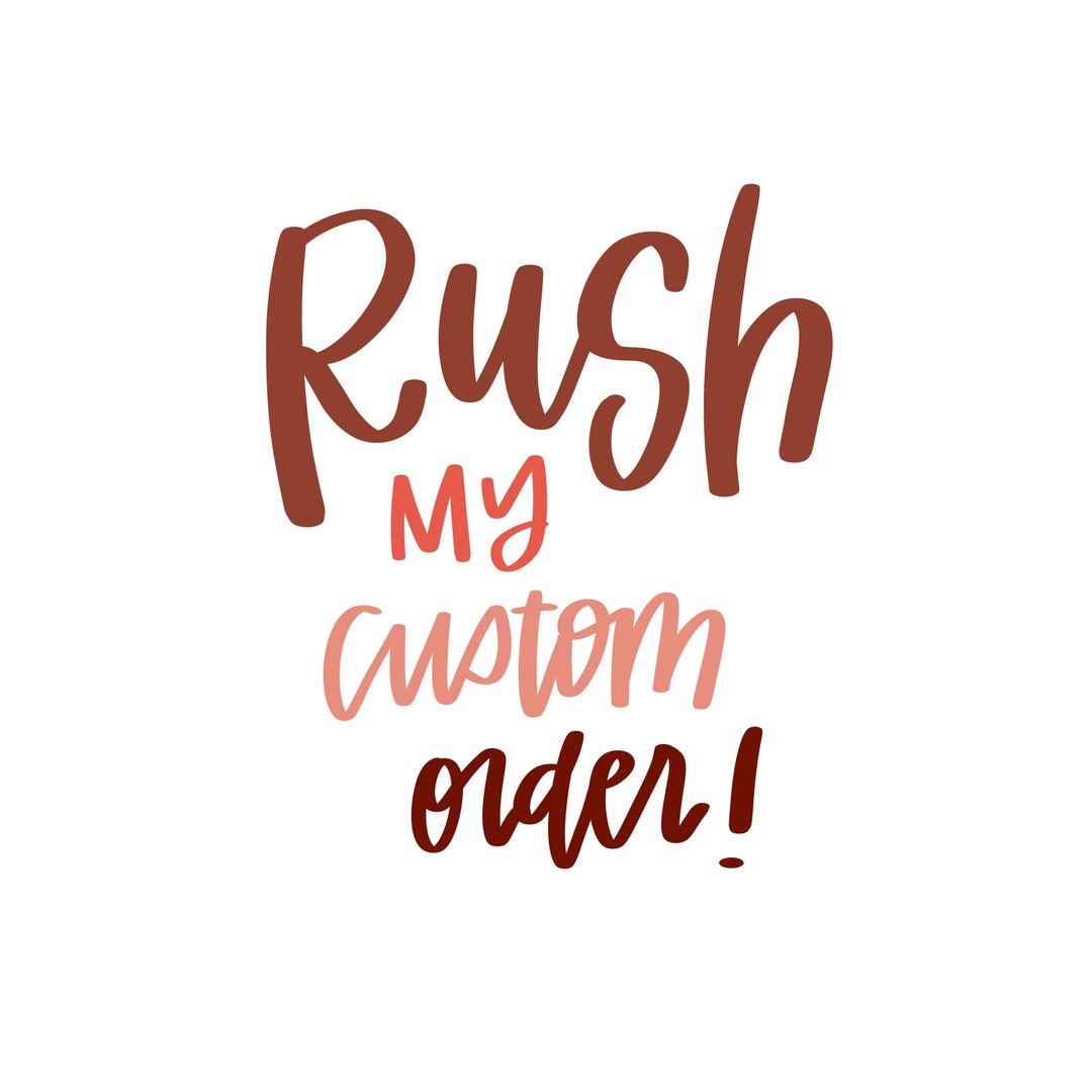 Rush Shipment Next Day Inbox Rush Custom Order Expedited Order - Etsy