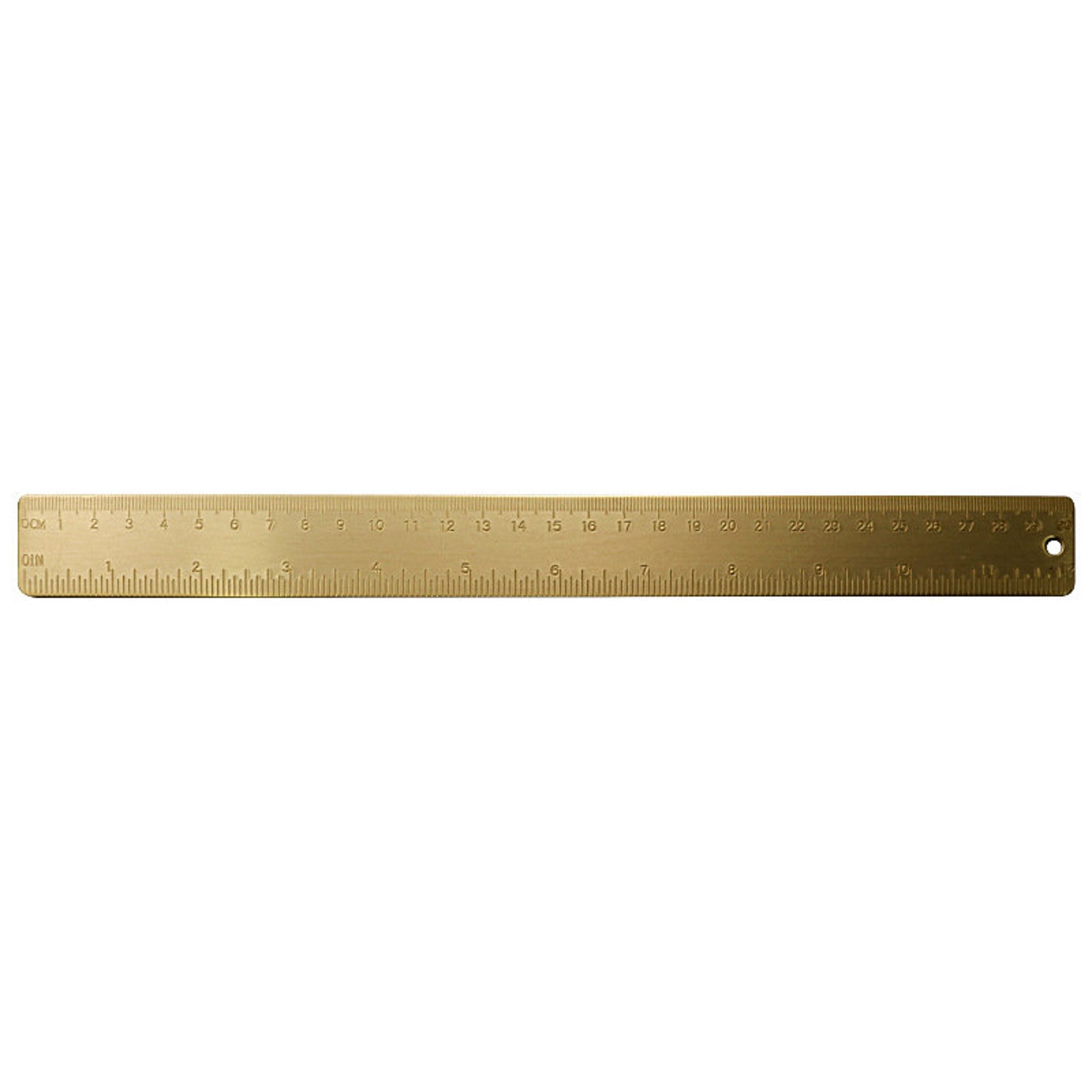 Brass Ruler, 30cm, Metal Ruler, Back to School Supplies, School ...