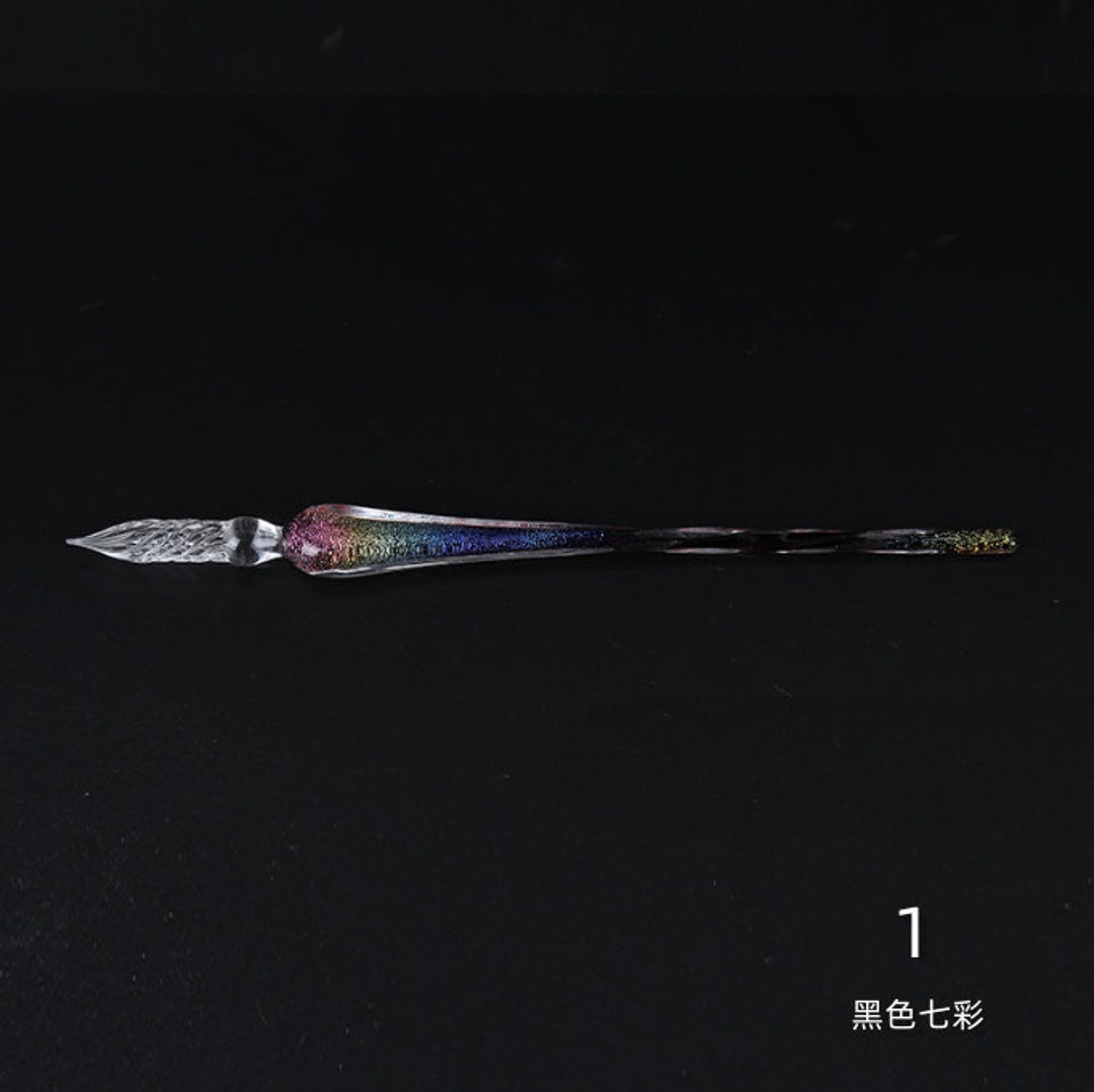 Glass Calligraphy Pen, Glass Pen, Gift for Friend, Glass Dip Pen, Back ...