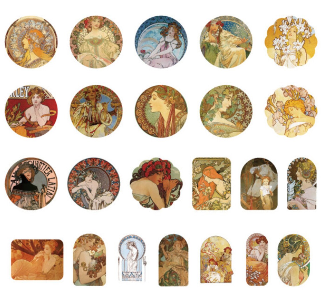 46pcs art stickers sticker flakes Planner Sticker kawaii | Etsy