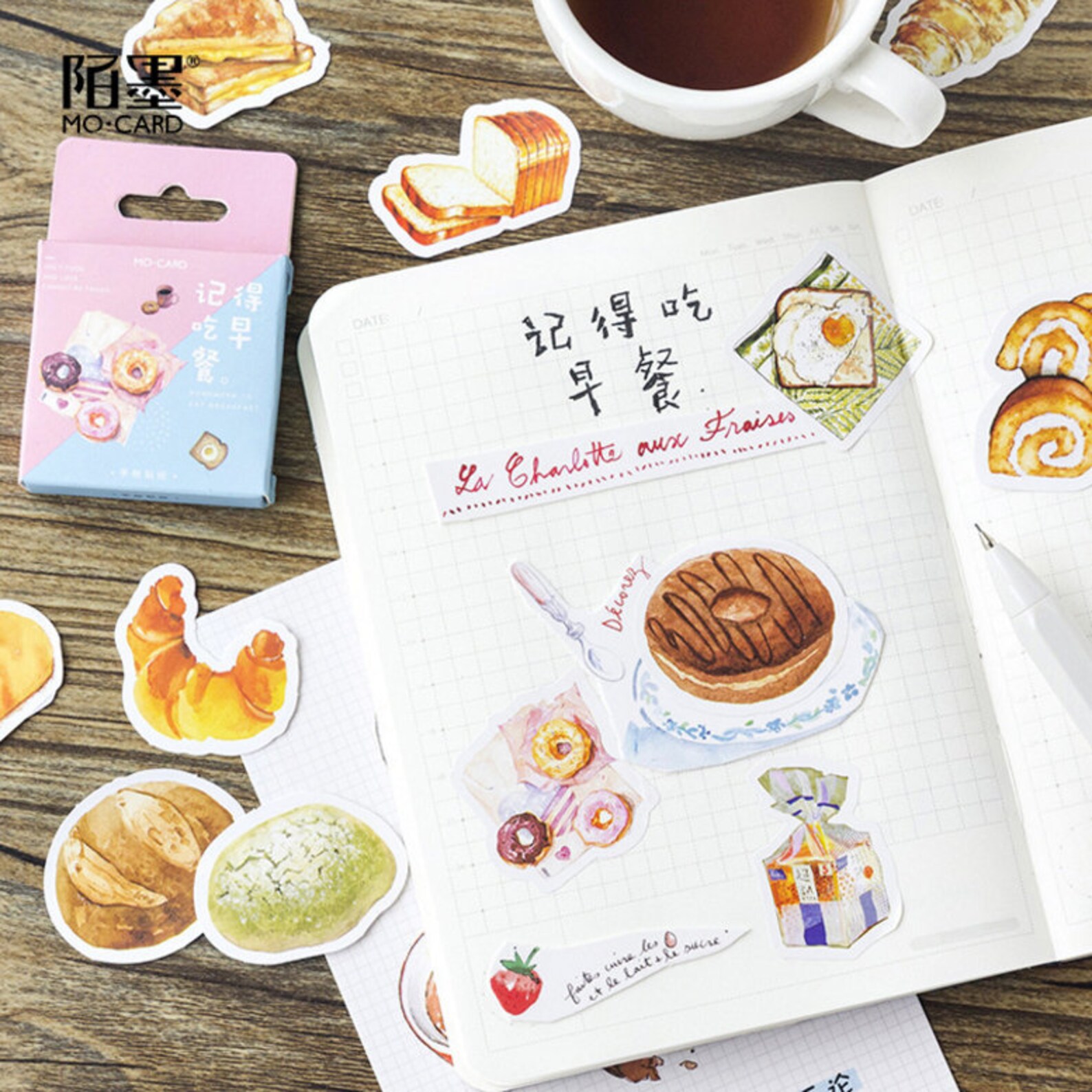 46pcs Bread Stickers Food Stickers Delicious Food Stickers - Etsy