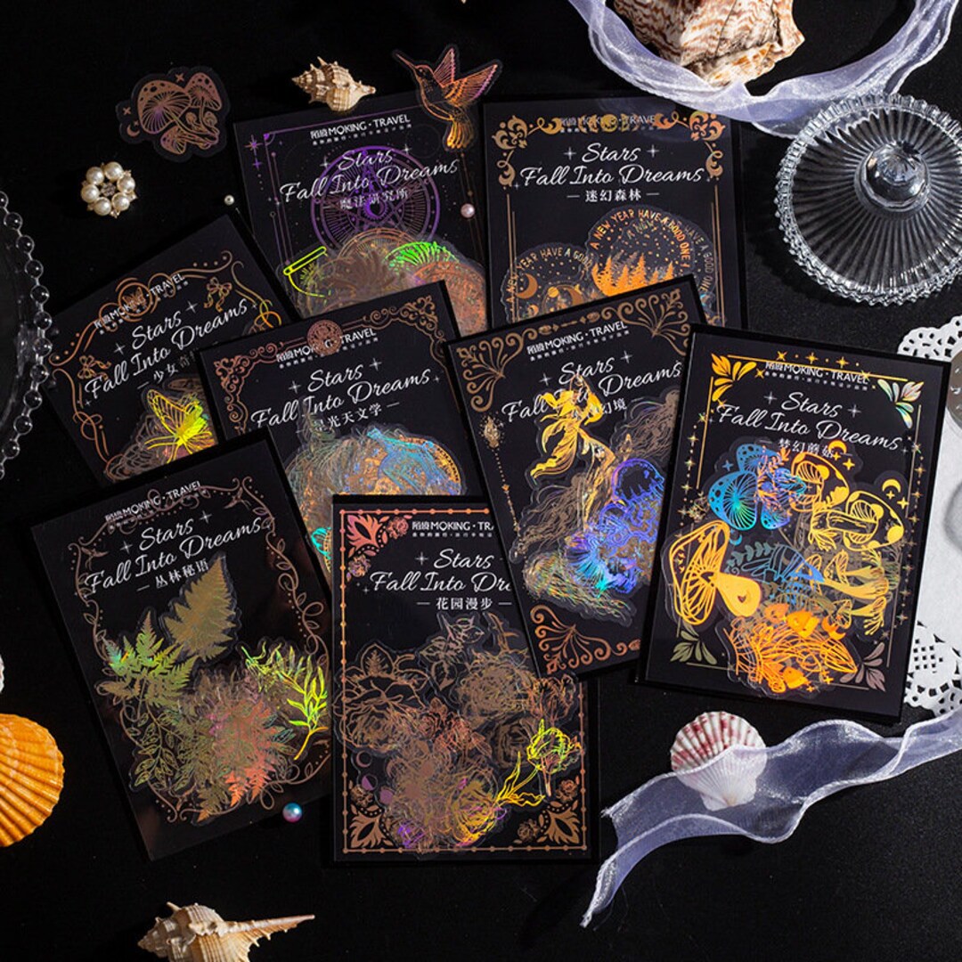 45pcs, Pretty Stickers, Butterfly, Jellyfish, Universe, Photo Album ...