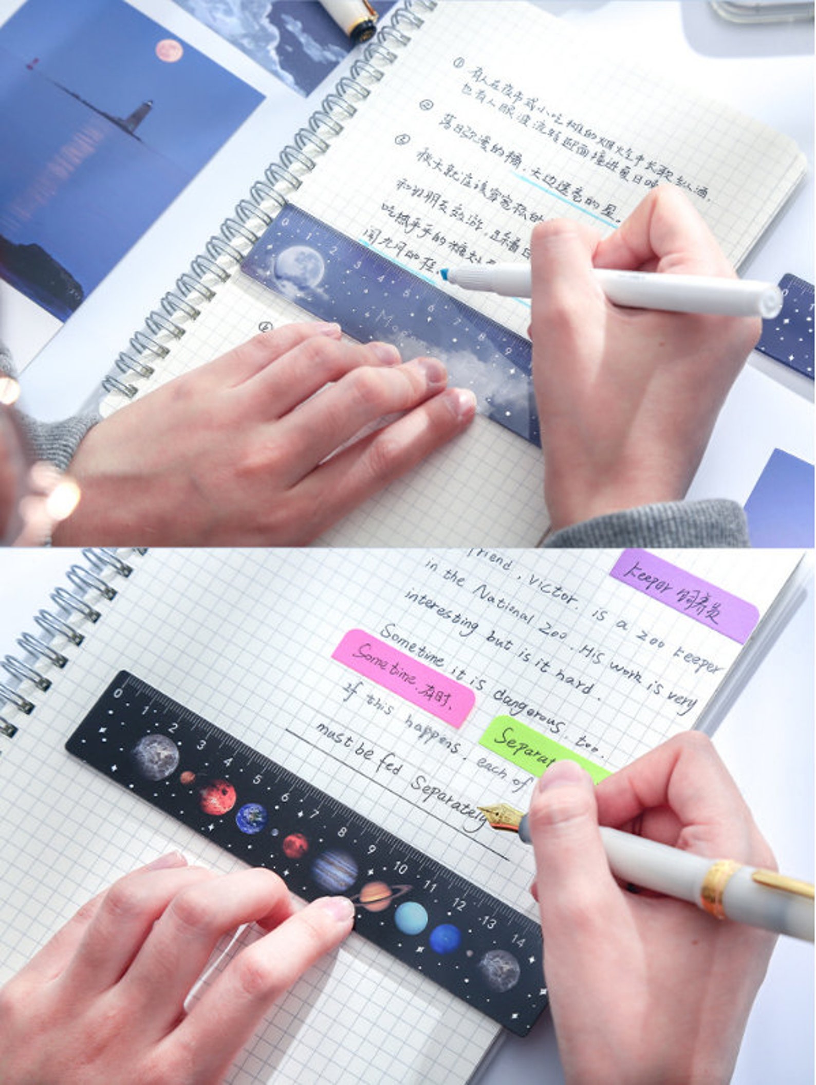 Ruler Drawing Ruler Cute Ruler Kawaii Stationery Student | Etsy