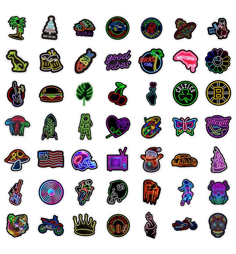 50pcs Cute Stickers Suitcase Stickers Waterproof Sticker - Etsy