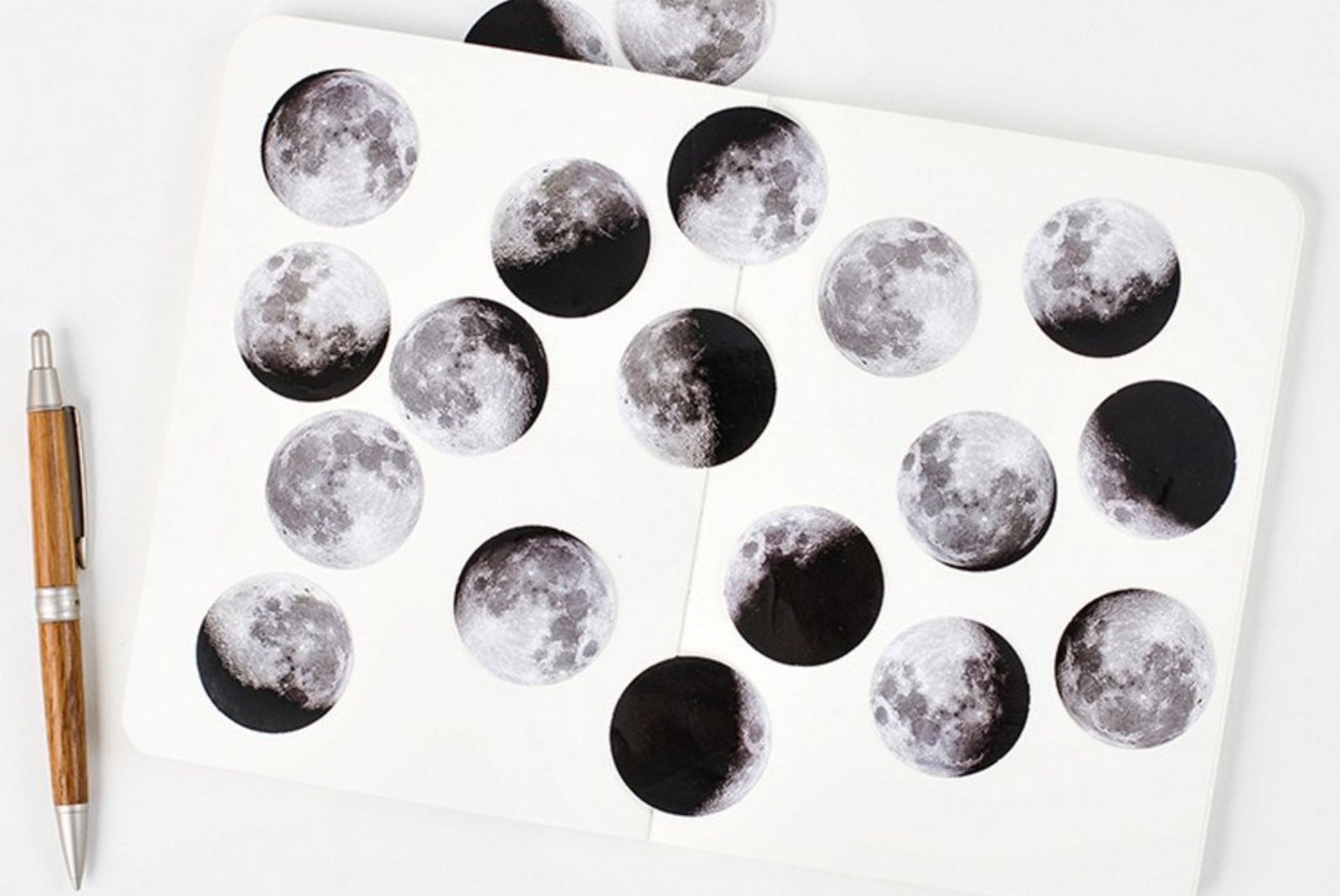 45pcs, Moon Stickers, Sticker Flakes, Planner Sticker, Kawaii ...