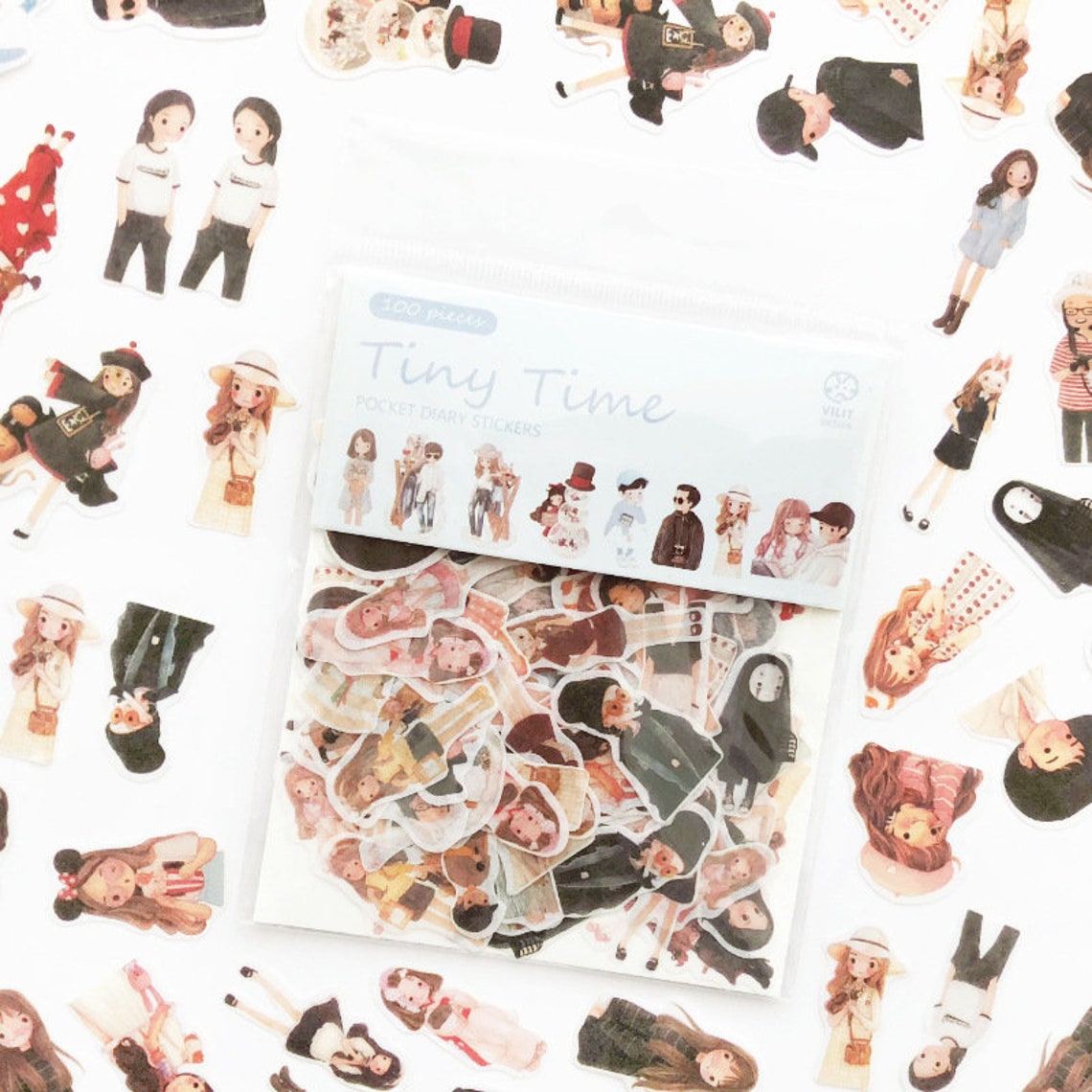 100pcs Girl Stickers Cute Girl Sticker Sticker Flakes - Etsy