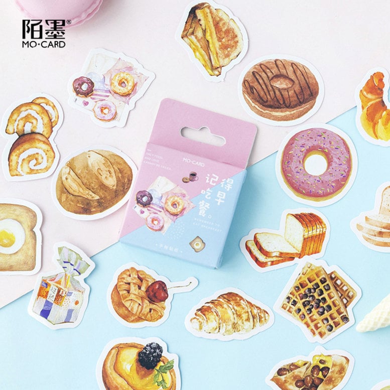 46pcs Bread Stickers Food Stickers Delicious Food Stickers - Etsy