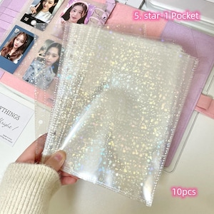 A5 Sticker Storage Inserts, Card Storage, 6 Ring, Rainbow, Star ...