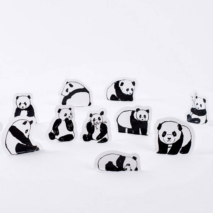 Panda Stickers 45pcs Animal Stickers Cute Panda Sticker - Etsy