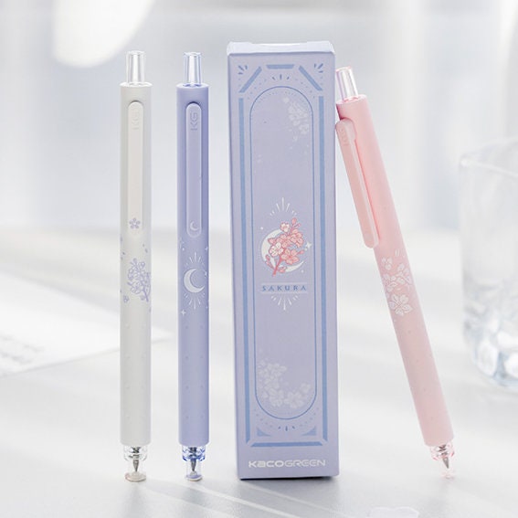 3pcs Set Gel Pen Planner Pens Sakura Pen Kawaii - Etsy