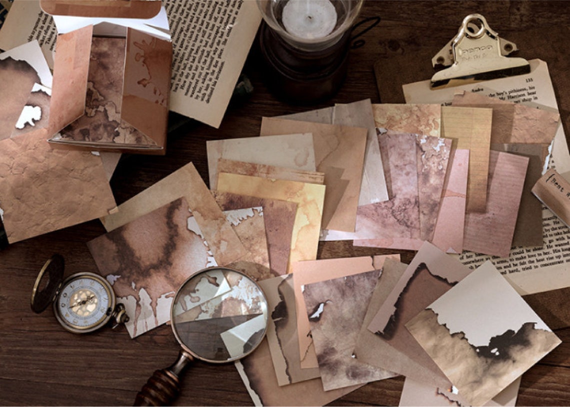 100pcs junk journal paper Vintage pages junk journal kit | Etsy