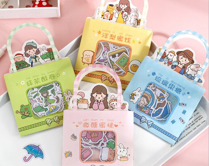 40pcs, Girl Stickers, Cute Girl, Little Girl, Planner Sticker, Kawaii ...