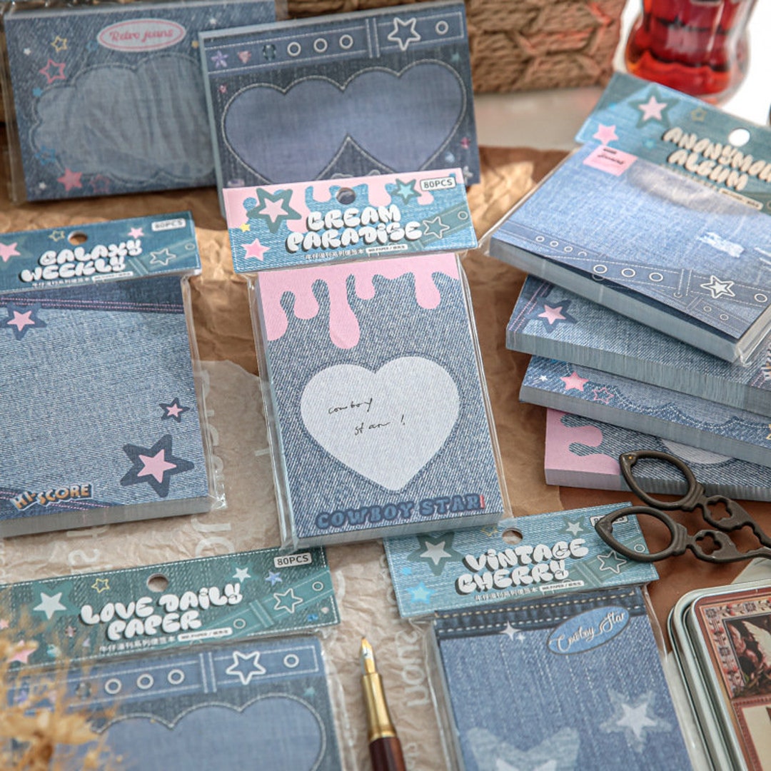 80sheets, Blue Notepad, Schedule Notes, Things to Do, Practical Memo ...