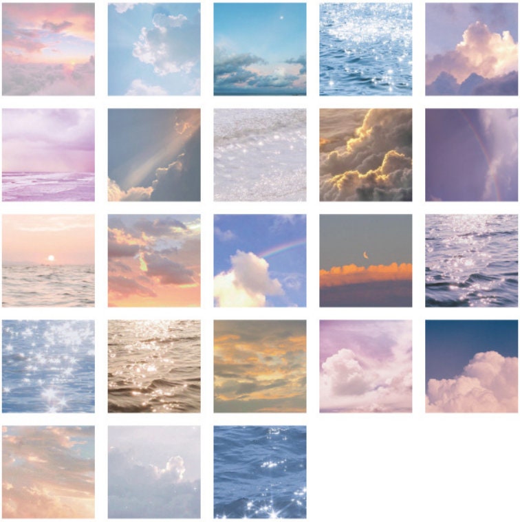 46pcs cloud stickers Sky Cute Stickers journal Sticker | Etsy