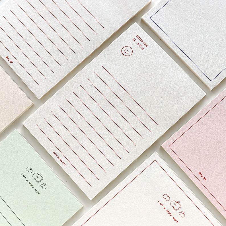 30sheets, Cute Notepad, Schedule Notes, Things to Do, Line Memo Pad ...