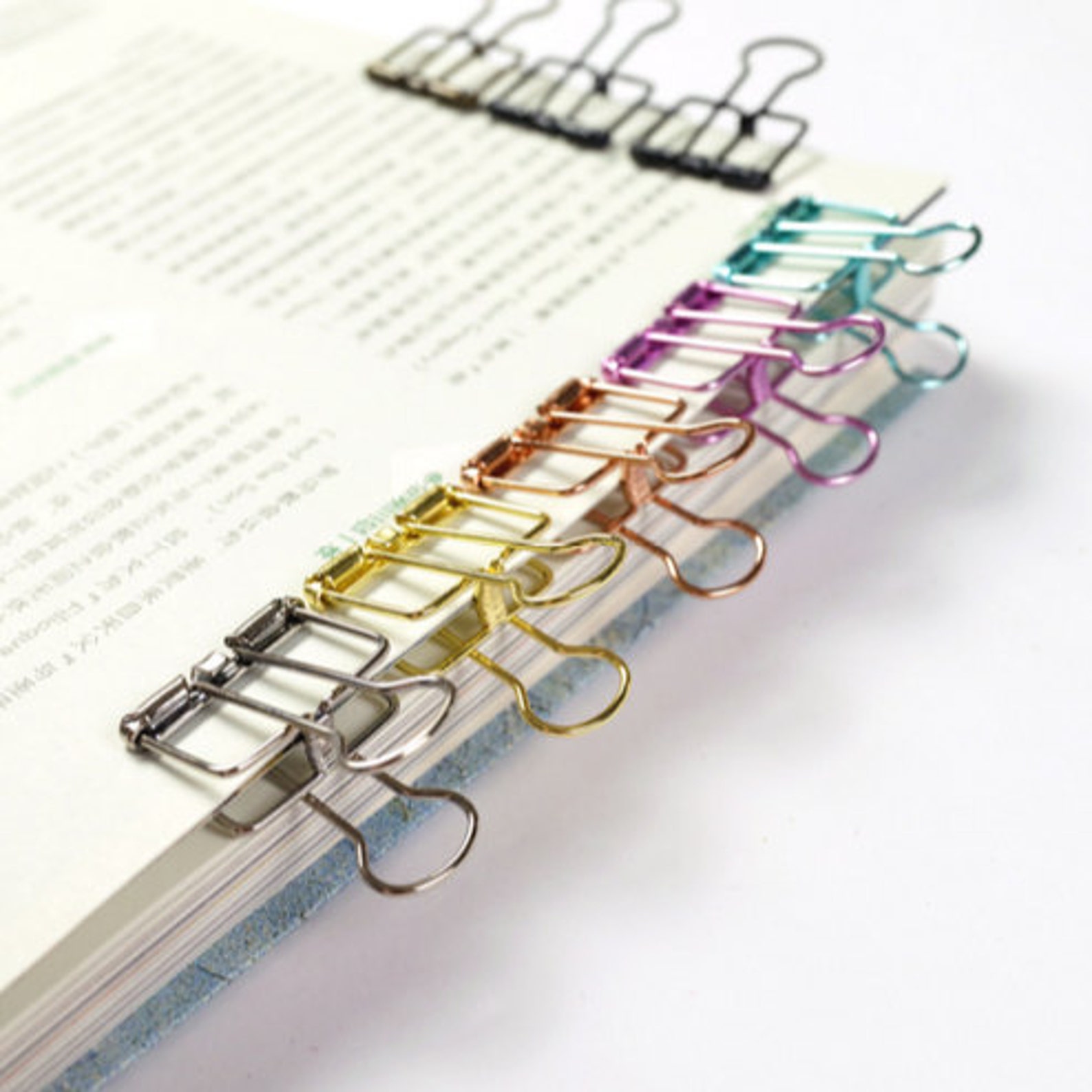 Binder Clips, 2pcs, Metal Paper Clips, Ligne Clips, Large, Medium ...