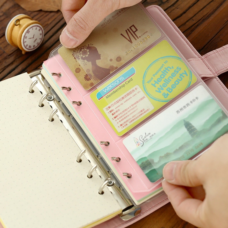 3pcs, Card Holder, A5 Pouch, Personal Size, Stickers Storage, Insert ...