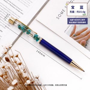 Floral Liquid Pen, Dried Flower Luxury Design, Flower Ballpoint Pen ...