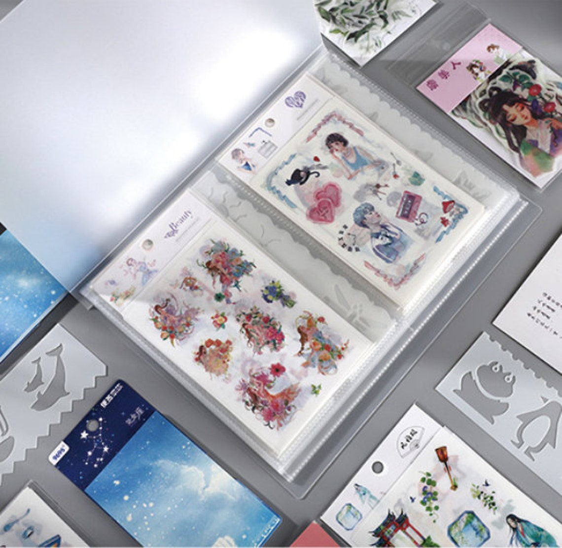 Sticker Storage Book Clear Stamp Storage Storage Album | Etsy