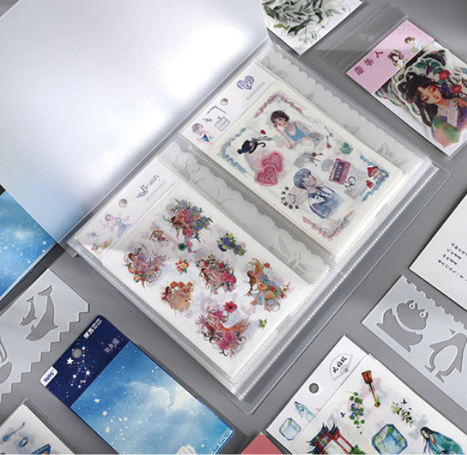 Sticker Storage Book Clear Stamp Storage Storage Album | Etsy