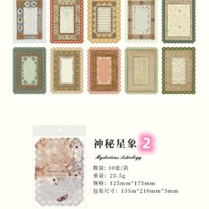 10 Sheets, Lace Backing Paper, Junk Journal Paper, Hollow Lace Material ...