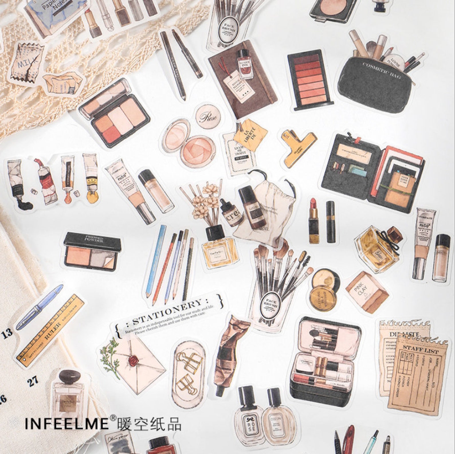 40pcs Cosmetics Stickers Perfume Stickers Photo Album - Etsy