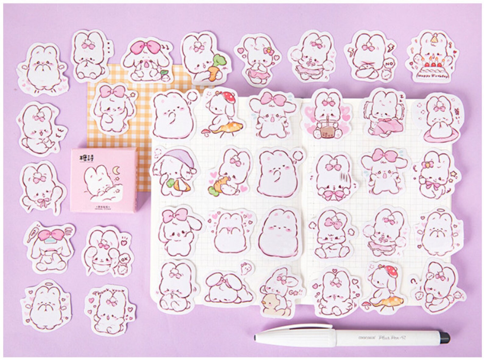 45pcs Rabbit Stickers Animal Stickers Sticker Flakes | Etsy