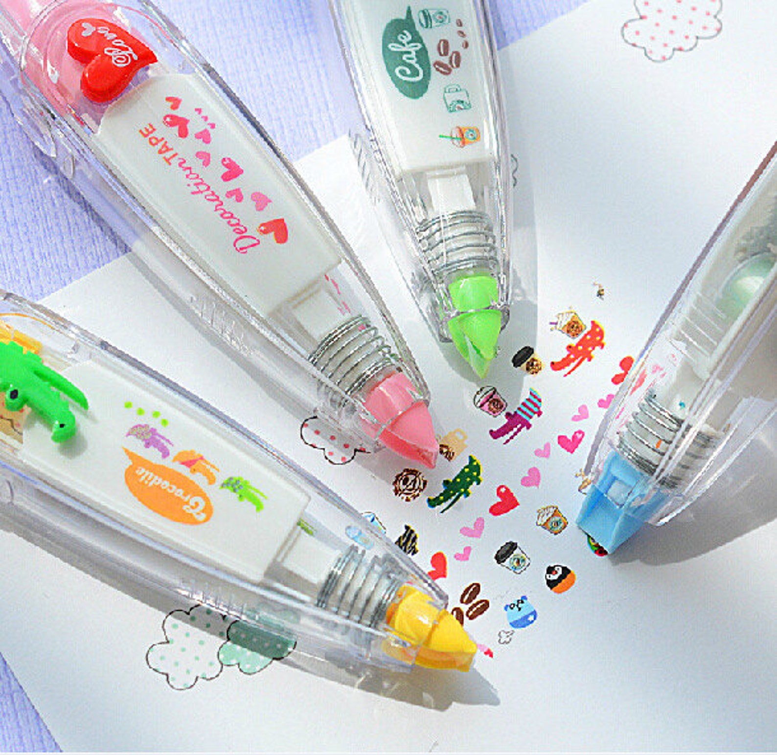 Deco Tape Pen Decorative Correction Tape Stationary Tape - Etsy
