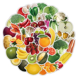 50pcs, Vegetables Stickers, Suitcase Stickers, Waterproof Sticker ...