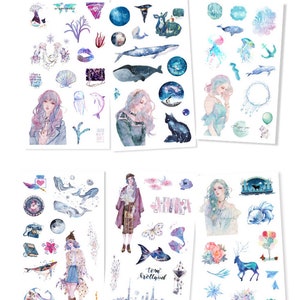 6 Sheets, Girl Stickers, Planner Sticker, Life Stickers, Planner ...