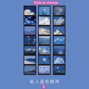 3 Sheets Film Stickers Pack Photographs Stickers Junk | Etsy