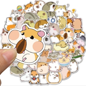 50pcs, Hamster Stickers, Animal Stickers, Waterproof Sticker, Cute ...