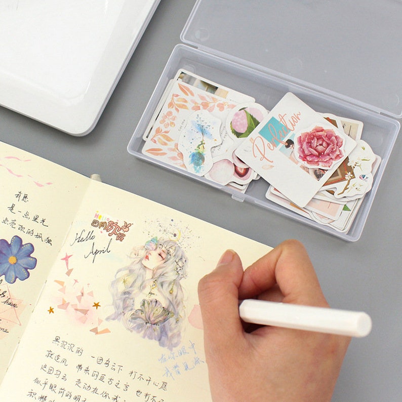 Sticker Storage Box Desk Storage Plastic Storage Box Bead - Etsy