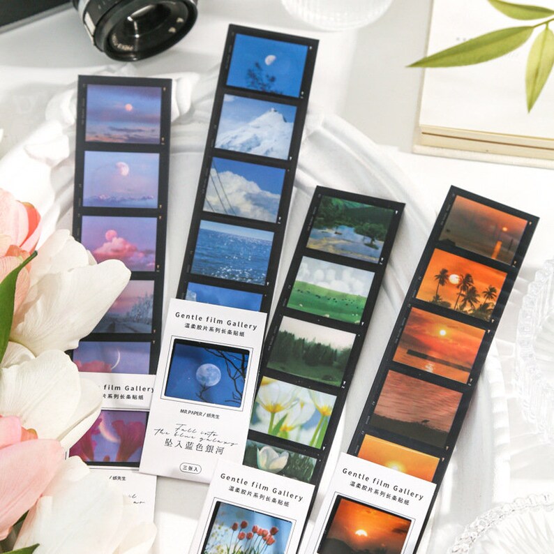 3 Sheets Film Stickers Pack Photographs Stickers Junk | Etsy