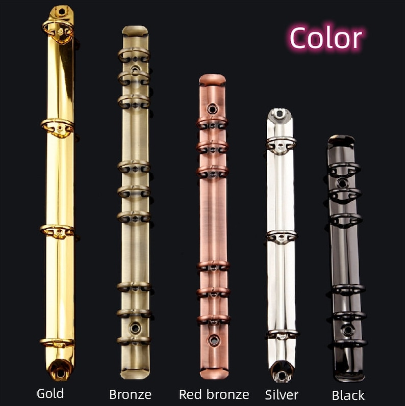 A4 A5 B5 A7 Planner Binder Ring, Metal, 6 Ring Binder, Refillable ...