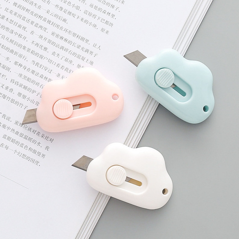 Clouds Mini Knife, Cute Knife, Kawaii Knife, Portable Knife, Art Knife ...