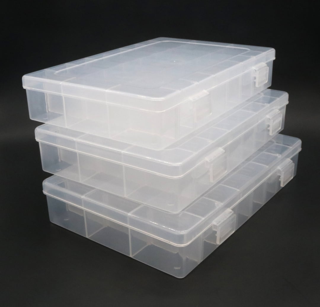 Plastic Storage Box, Organiser Box, 24 Compartments Box, Containers ...