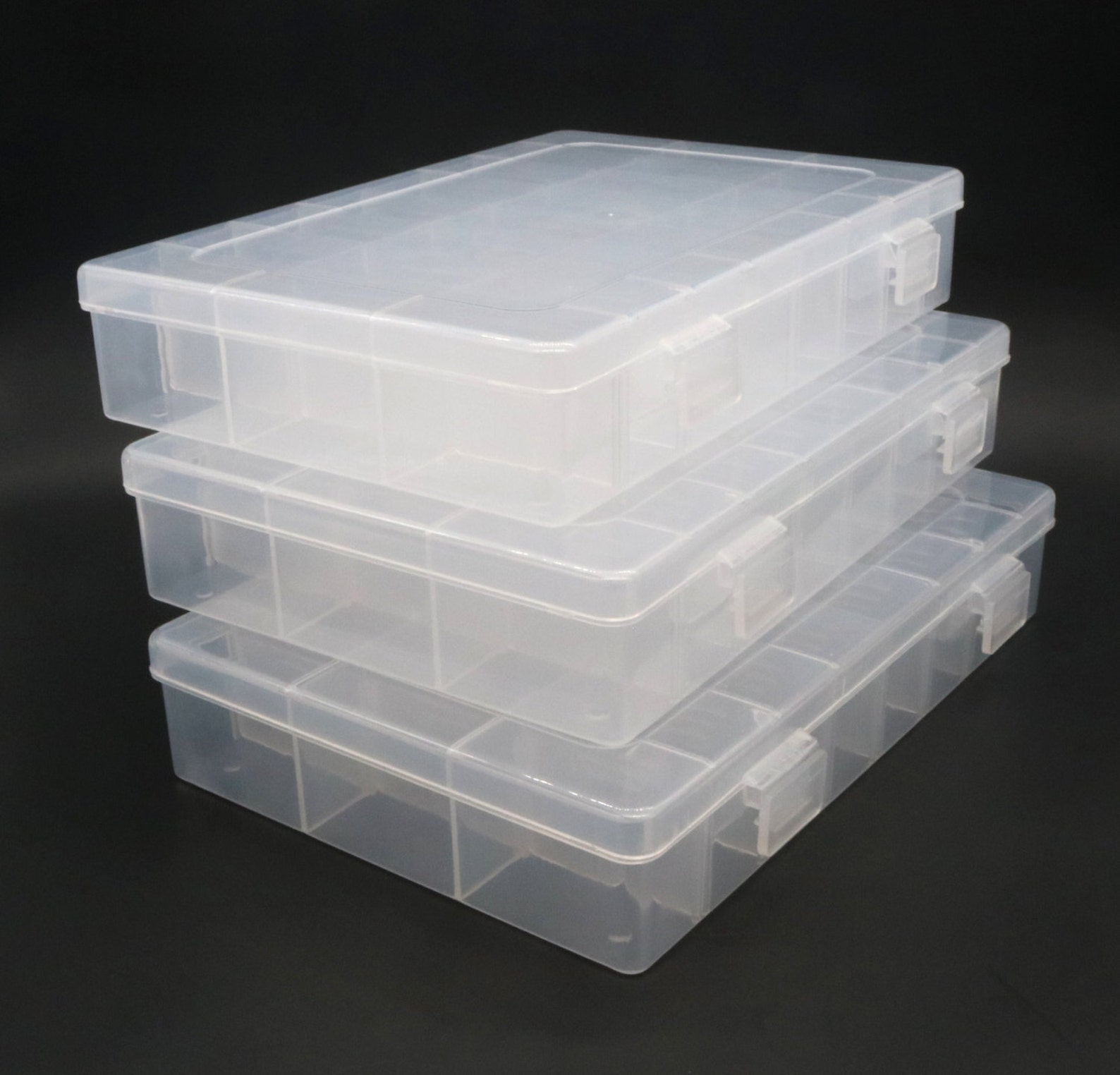 Plastic Storage Box, Organiser Box, 24 Compartments Box, Containers ...