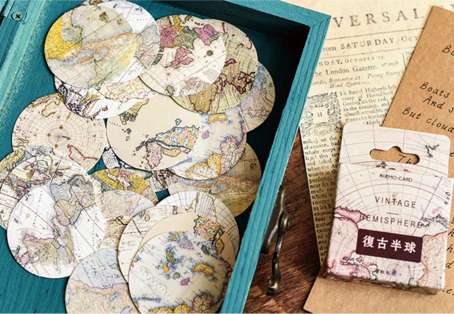 46pcs World Map Stickers Retro Style Stickers Map Stickers | Etsy
