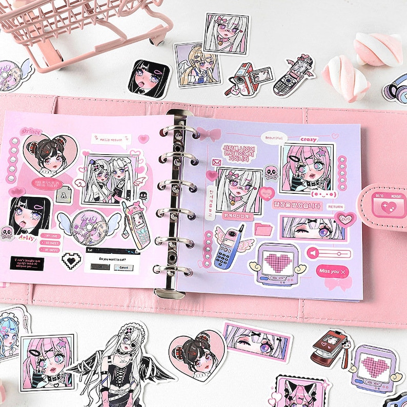 40pcs Girl Stickers Cute Girl Fashion Boy Planner Sticker - Etsy