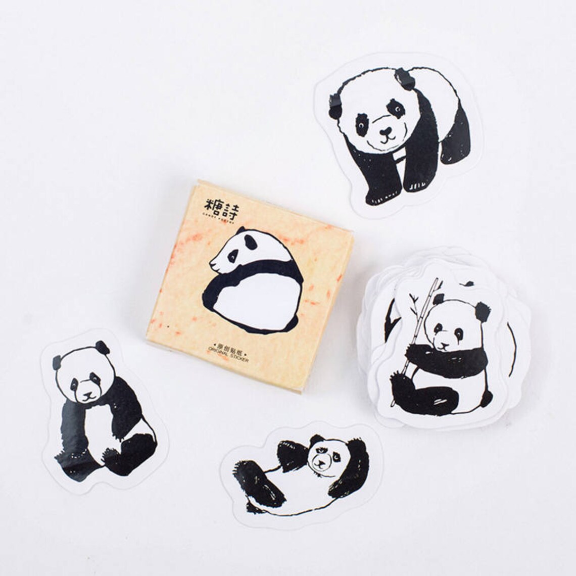 Panda Stickers 45pcs Animal Stickers Cute Panda Sticker - Etsy