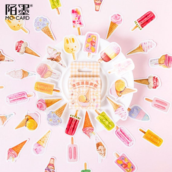 46pcs Ice Cream Stickers Sticker Flakes Planner Sticker | Etsy