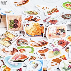 46pcs, Food Stickers, Delicious Food Stickers, Planner Sticker, Kawaii ...