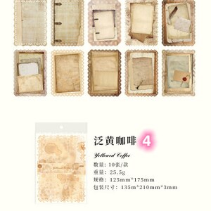 10 Sheets, Lace Backing Paper, Junk Journal Paper, Hollow Lace Material ...