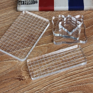 Acrylic Block for Clear Stamp, Transparent Stamp Block, Acrylic Board ...