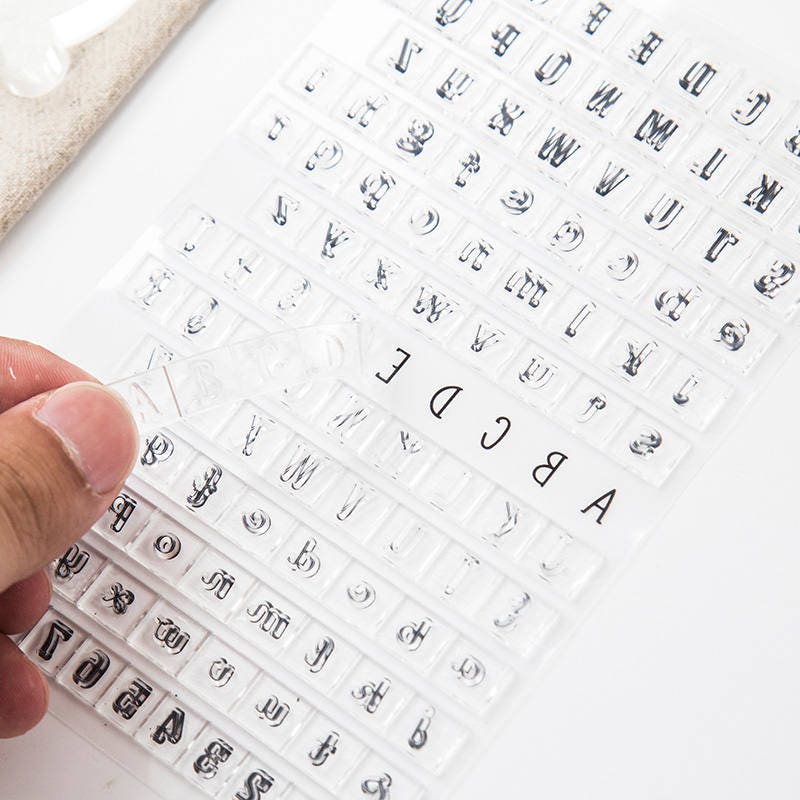 Letters Stamp alphabet stamp capital stamp lowercase stamp | Etsy